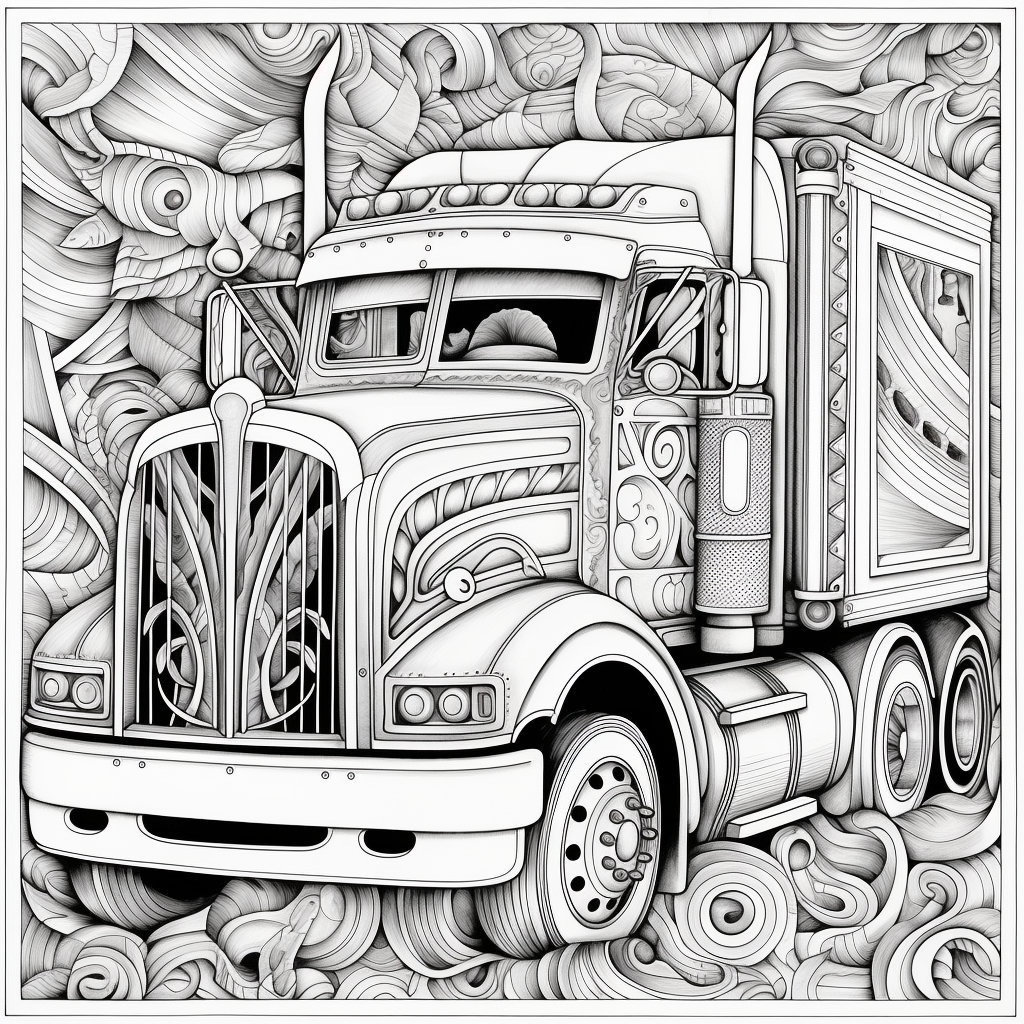 30 Vintage Car Truck Automobile Mandala Adult Coloring Pages Book - Etsy