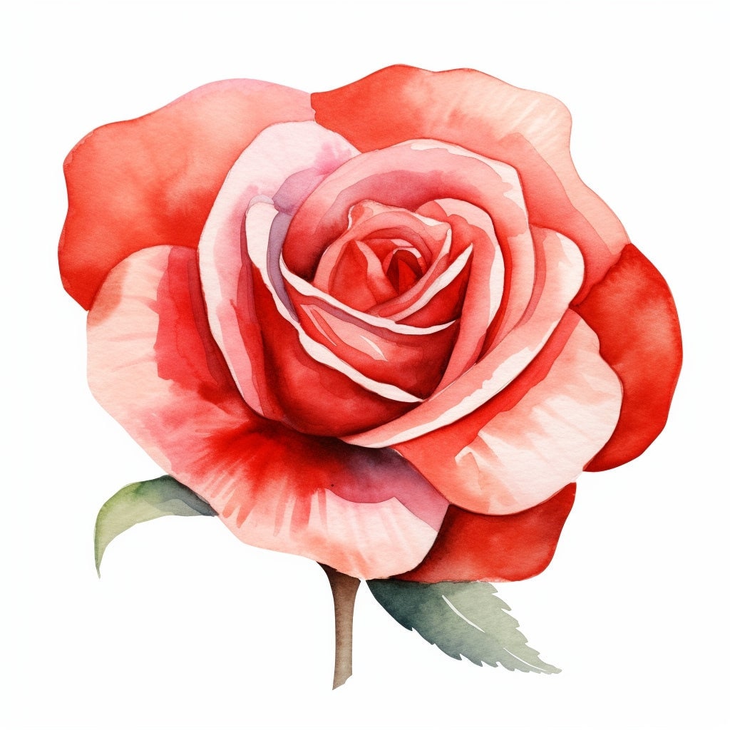 Watercolor Rose Petal Clipart 20 Printable High Quality Jpgs Digital ...