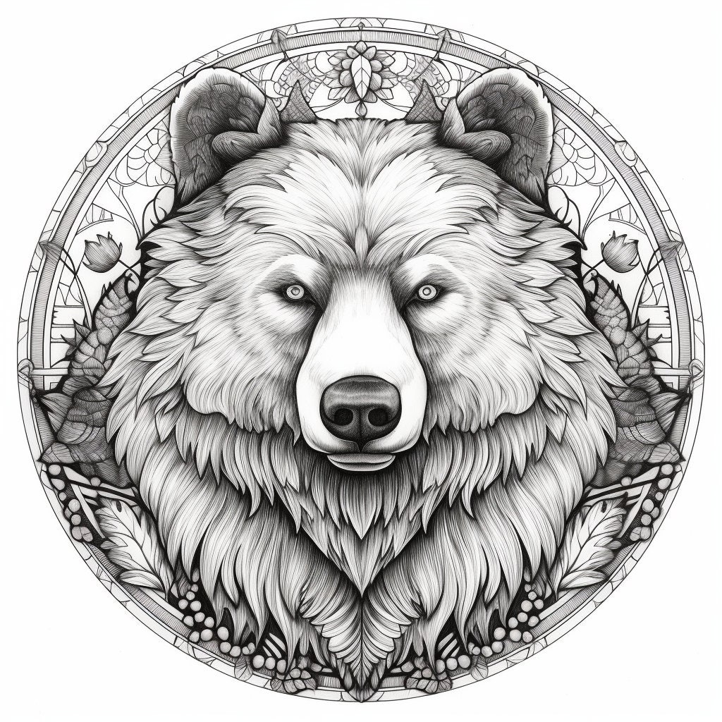 50 Animal Mandala Adult Coloring Pages Digital Download - Etsy