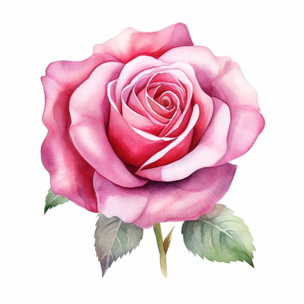 Watercolor Rose Petal Clipart 20 Printable High Quality Jpgs Digital ...