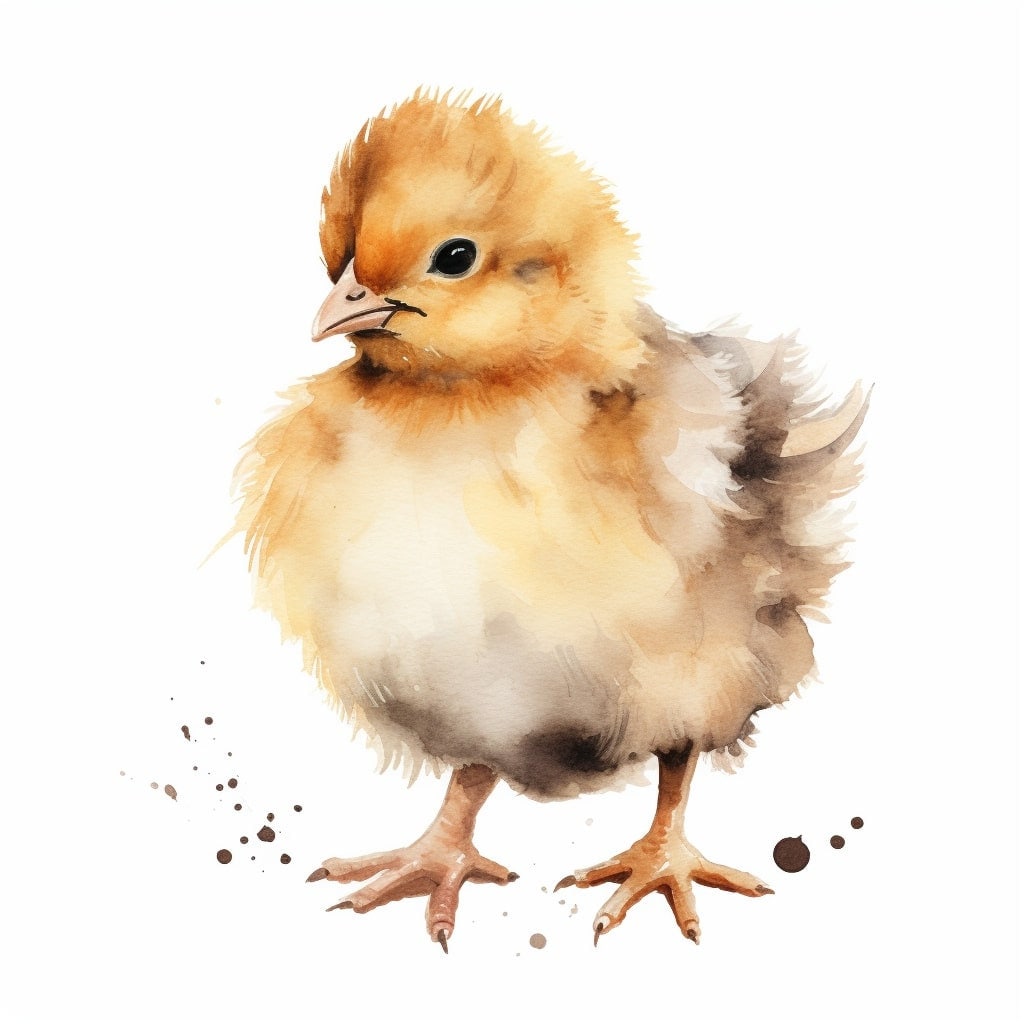 Watercolor Baby Chick Clipart Art Printable 20 High Quality Jpgs ...