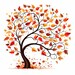 Fall Leaves Tree Autumn Clipart 20 Printable High Quality Jpgs Digital ...
