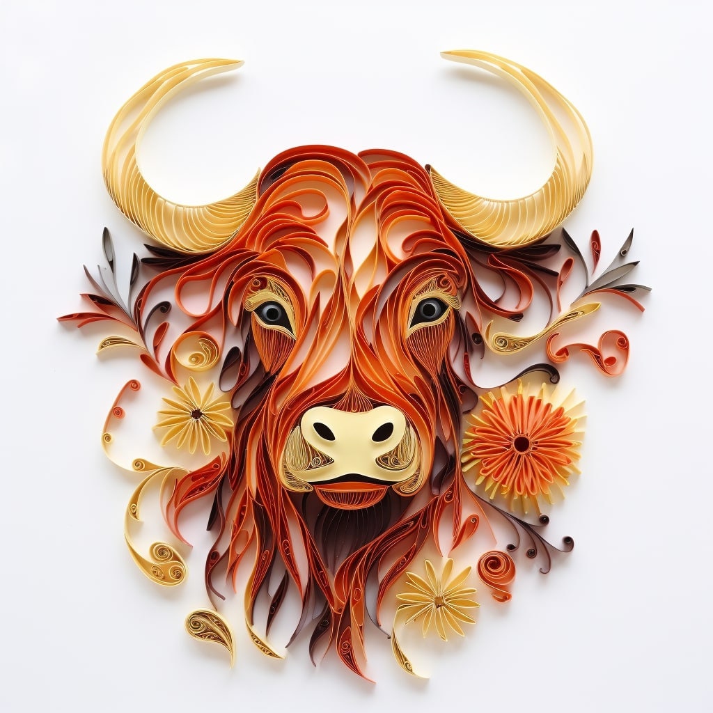 20 Quilling Highland Cow Calf Clip Art Digital Downloads - Etsy Australia