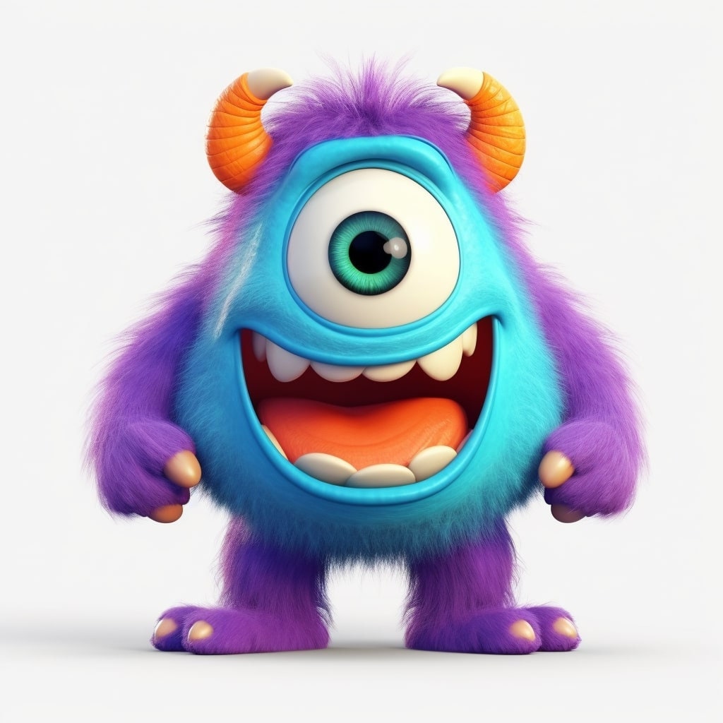 Cute Baby Monster Colorful Clipart 20 High Quality Jpgs Digital ...