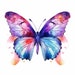 Watercolor Rainbow Butterfly Clipart 20 Printable High Quality Jpgs ...