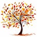 Fall Leaves Tree Autumn Clipart 20 Printable High Quality Jpgs Digital ...