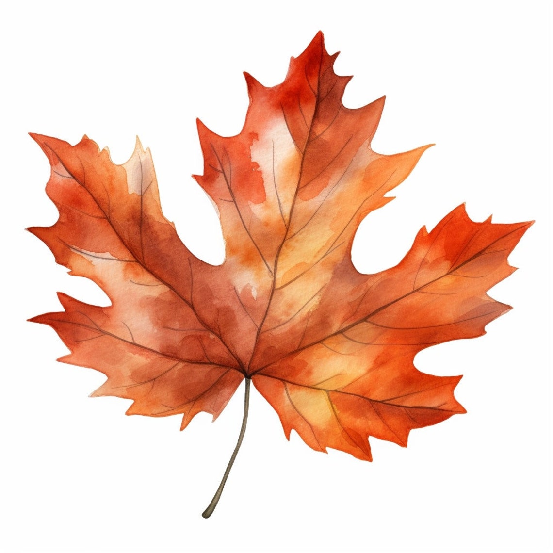 Aquarell Herbst Blatt Clipart Art Printable 20 digitale Downloads - Etsy.de