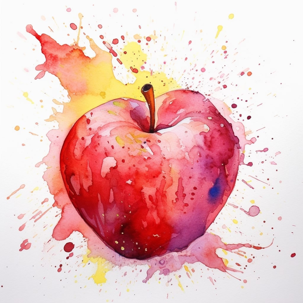 Watercolor Apple Clipart 20 Printable High Quality Jpgs Digital ...
