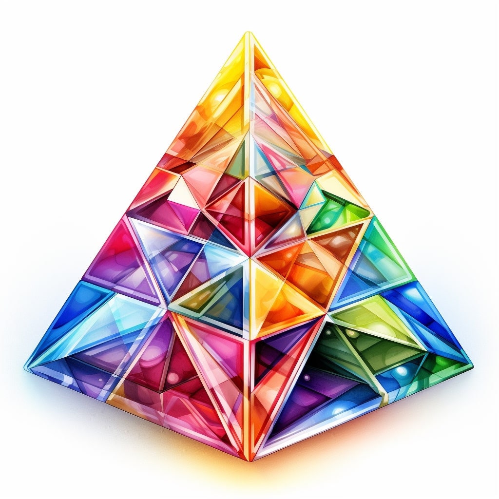 Rainbow Prism Colorful Clipart 20 Instant Digital Download - Etsy