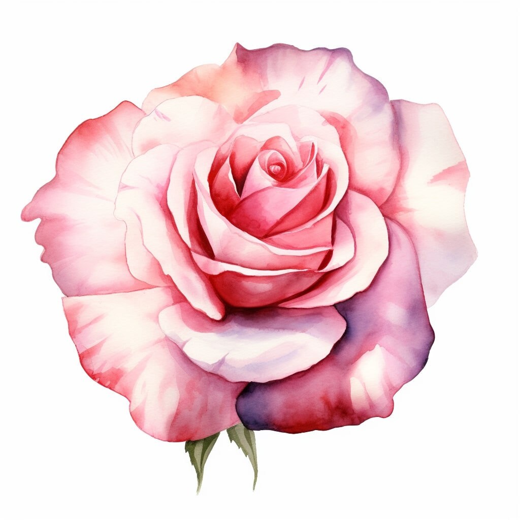 Watercolor Rose Petal Clipart 20 Printable High Quality Jpgs Digital ...