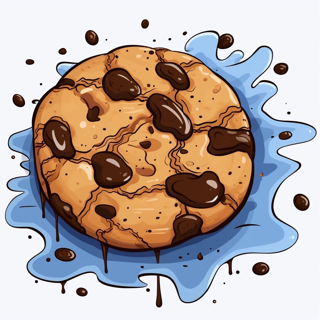 Graffiti Chocolate Chip Cookie Clipart 20 Printable High Quality Jpgs ...