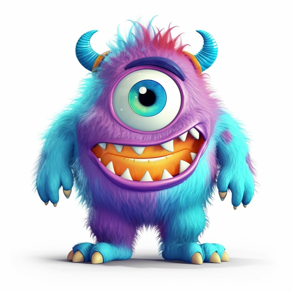 Cute Baby Monster Colorful Clipart 20 High Quality Jpgs Digital ...