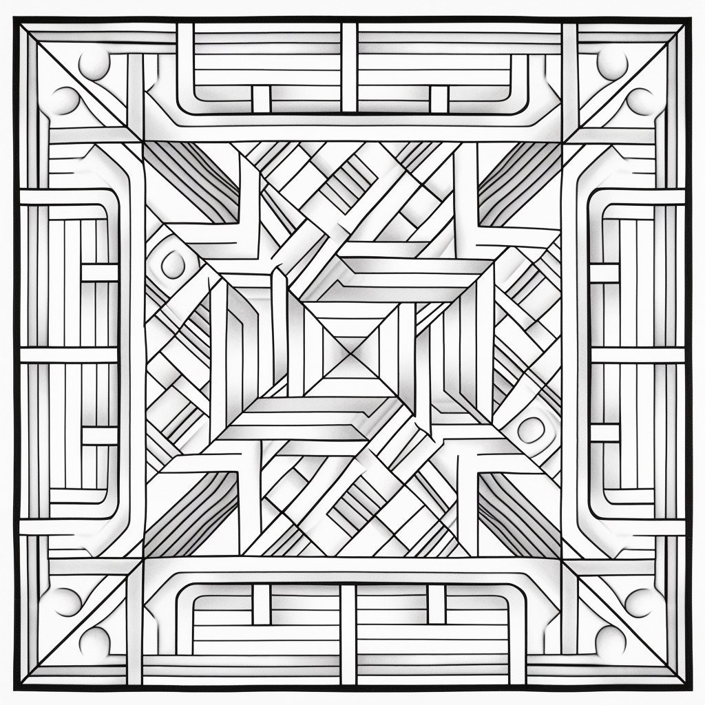 Quilting Patchwork Printable Adult Coloring Page 101 Digital - Etsy