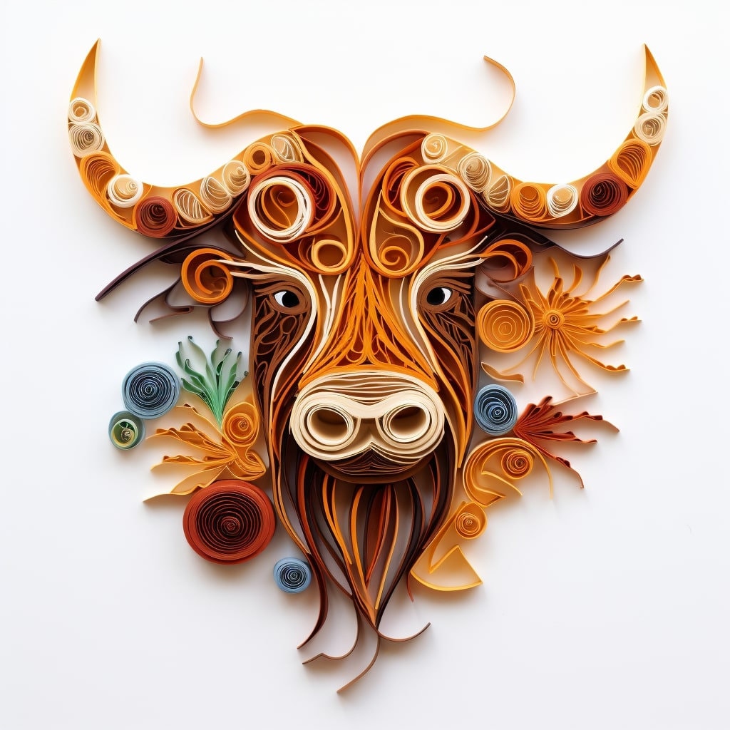 20 Quilling Highland Cow Calf Clip Art Digital Downloads - Etsy Australia