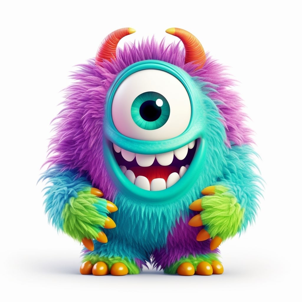 Cute Baby Monster Colorful Clipart 20 High Quality Jpgs Digital ...