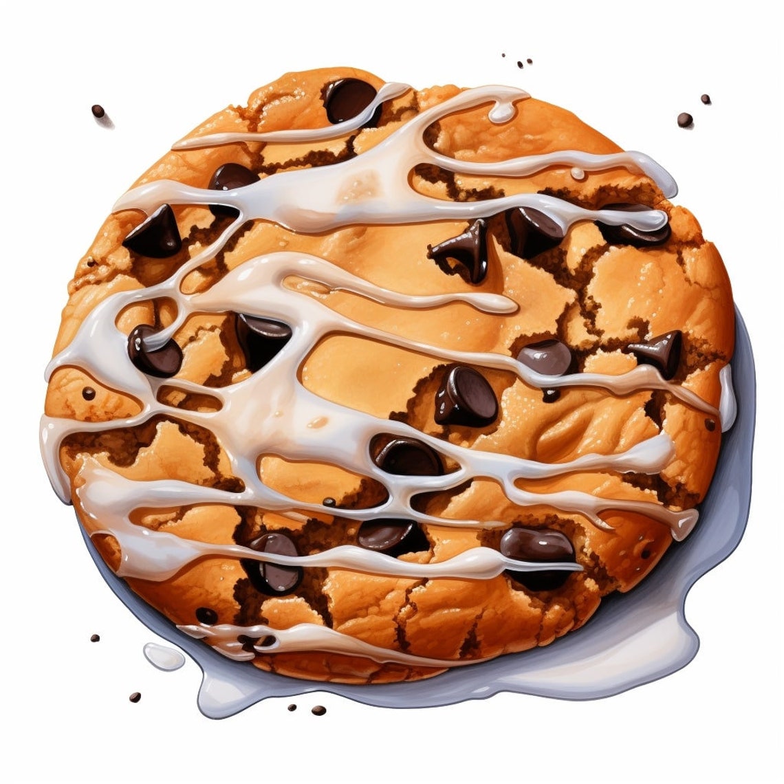 Graffiti Chocolate Chip Cookie Clipart 20 Printable High Quality Jpgs ...