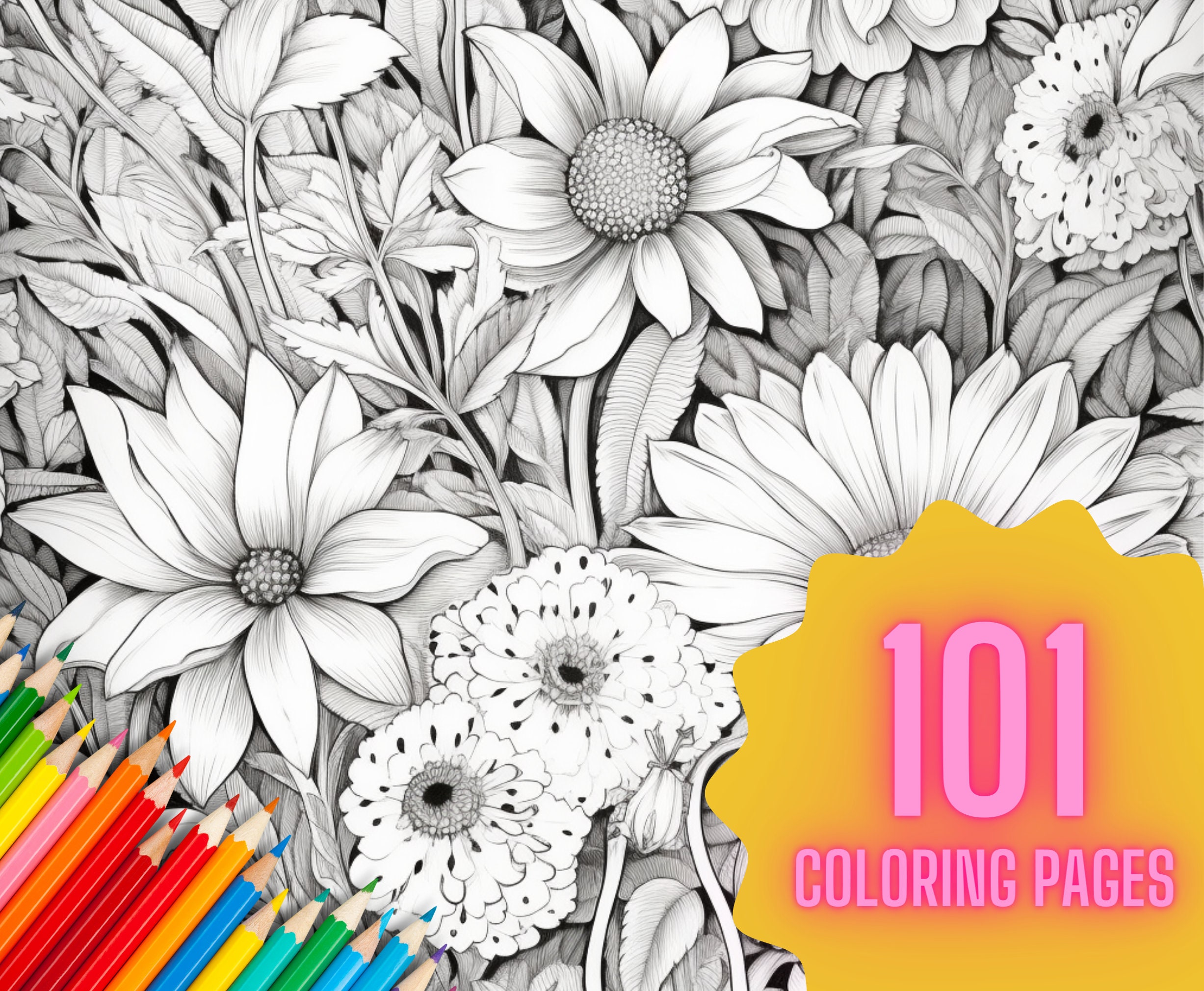Daisy Flower Coloring Pages