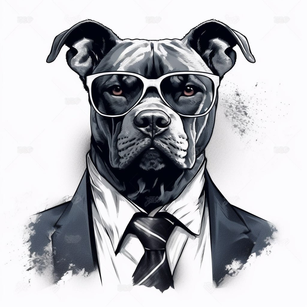 Pitbull Clipart Dog Art Printable 20 Digital Downloads - Etsy