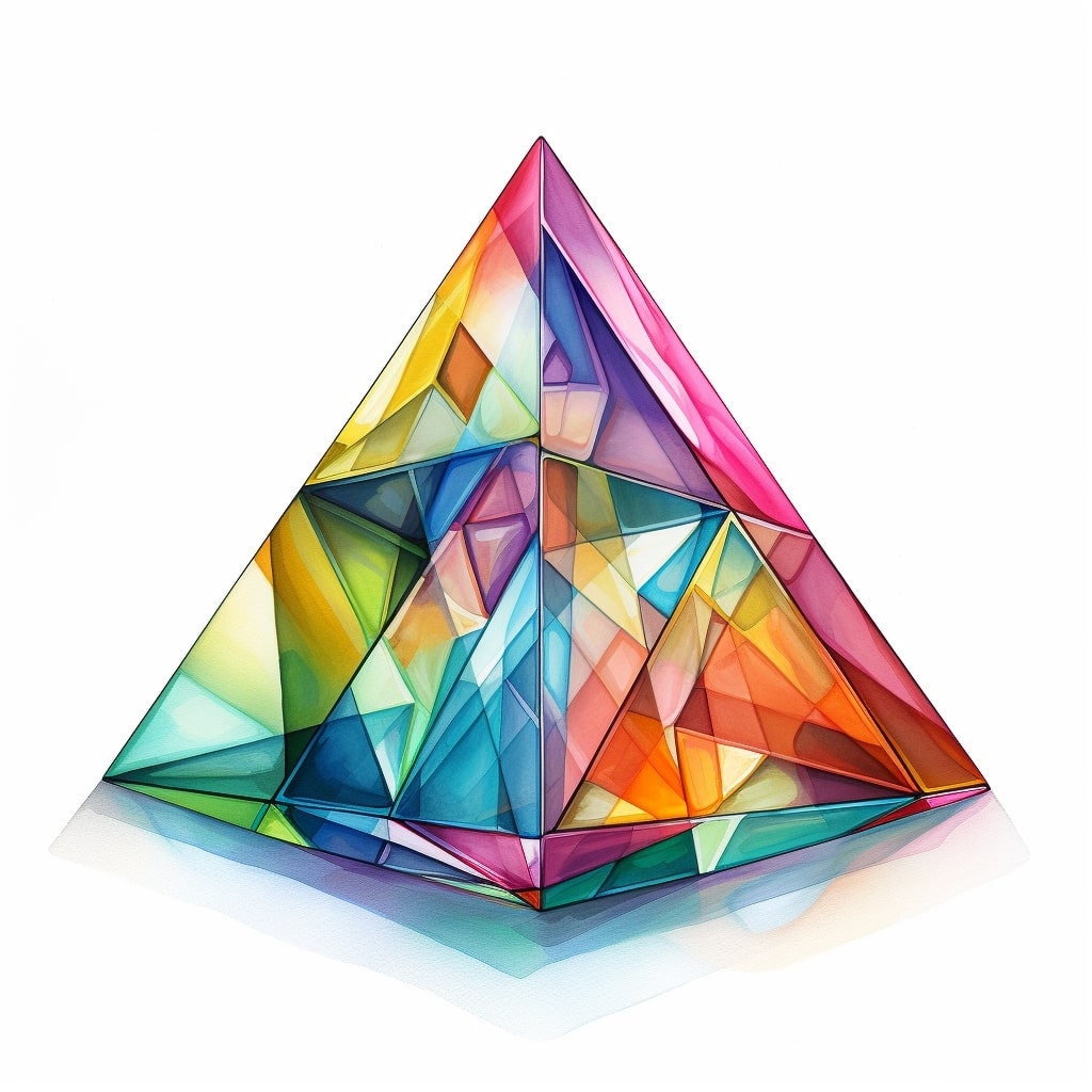 Rainbow Prism Colorful Clipart 20 Instant Digital Download - Etsy