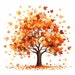 Fall Leaves Tree Autumn Clipart 20 Printable High Quality Jpgs Digital ...