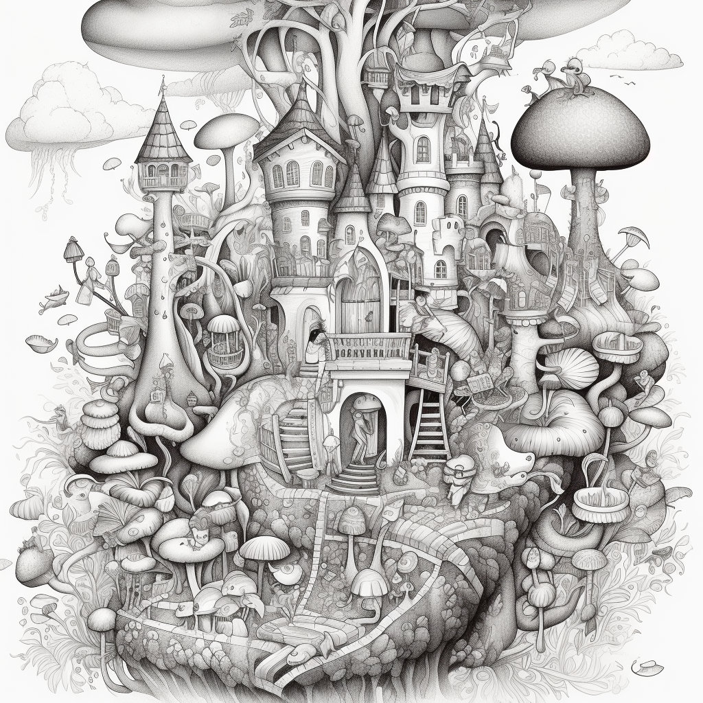 Fantasy Magical Adult Coloring Pages 30 Printable Digital Downloads. - Etsy