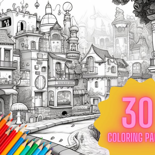 Pixar Scene Coloring - Etsy