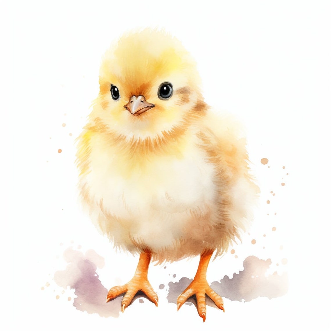 Watercolor Baby Chick Clipart Art Printable 20 High Quality Jpgs ...