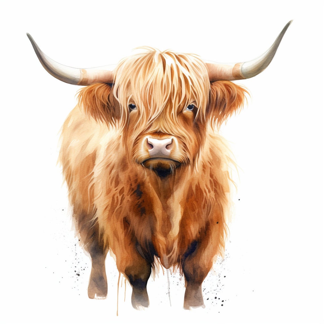 Highland Cow Printable Clipart 20 Instant Digital Downloads - Etsy