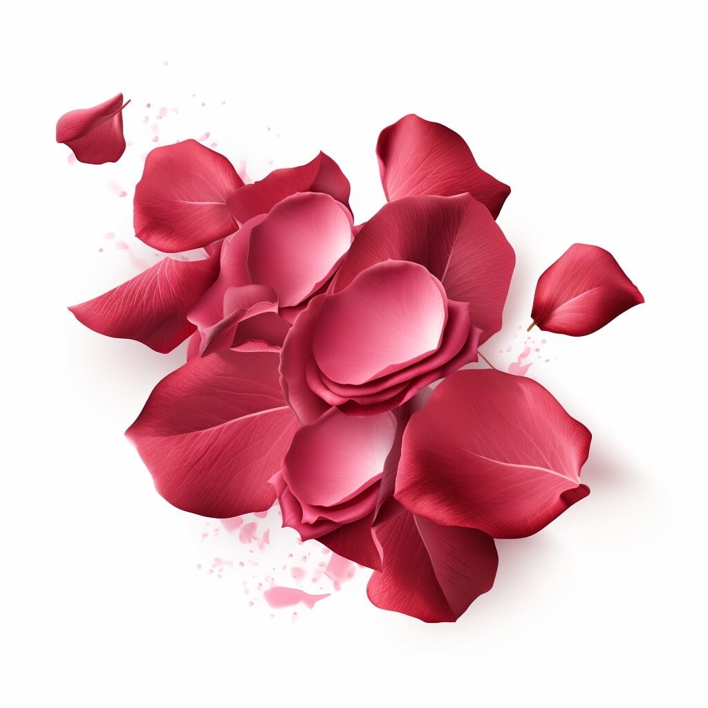 Rose Petal Clipart 20 Printable High Quality Jpgs Digital Download Card ...