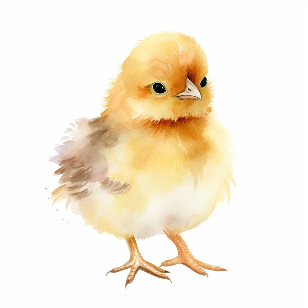 Watercolor Baby Chick Clipart Art Printable 20 High Quality Jpgs ...
