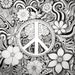 25 Adult Coloring Pages Peace Sign Floral Designs - Etsy