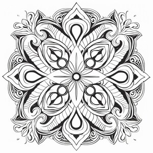 Mandala Detailed Adult Coloring Page 101 Printable Digital Downloads - Etsy