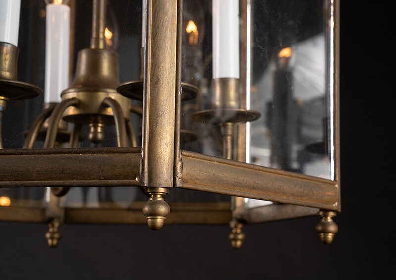 Large Hexagonal Electric Hanging Lantern, Italian Mid 20th Century - Etsy