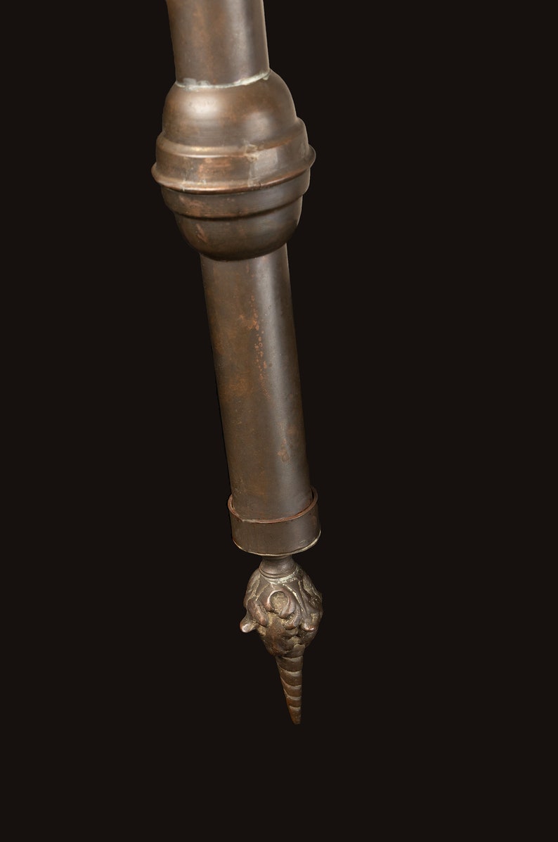 19th Century French Gothic Revival Torch Light With Baccarat - Etsy
