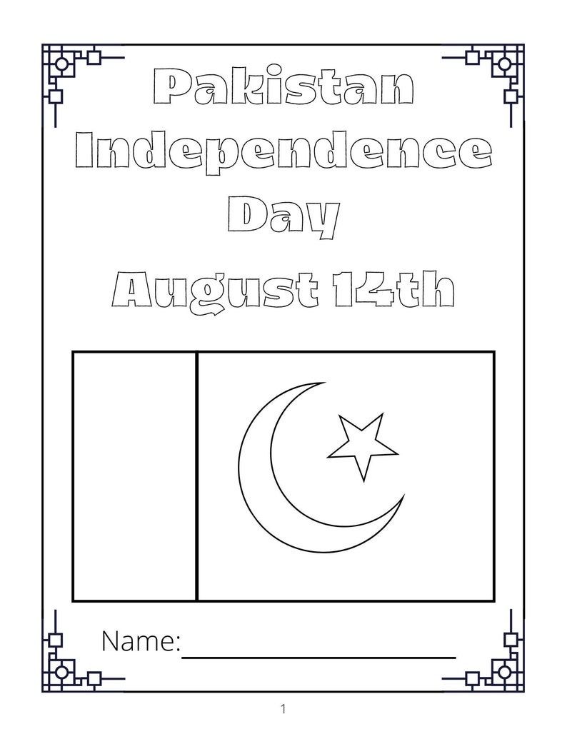 Pakistan Independence Day Activity Packet! 20 Pages! Pakistani Kids ...