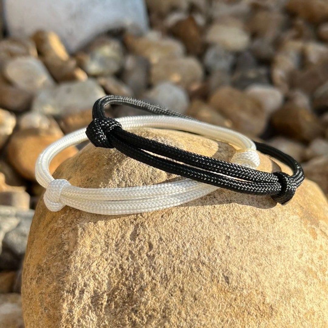 Adjustable Paracord Bracelet - Pack of 2 - Thin and Simple - Minimalist ...