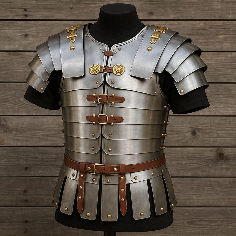 Roman Legionary Armor Jacket | Medieval Warrior Steel Lorica Segmentata ...