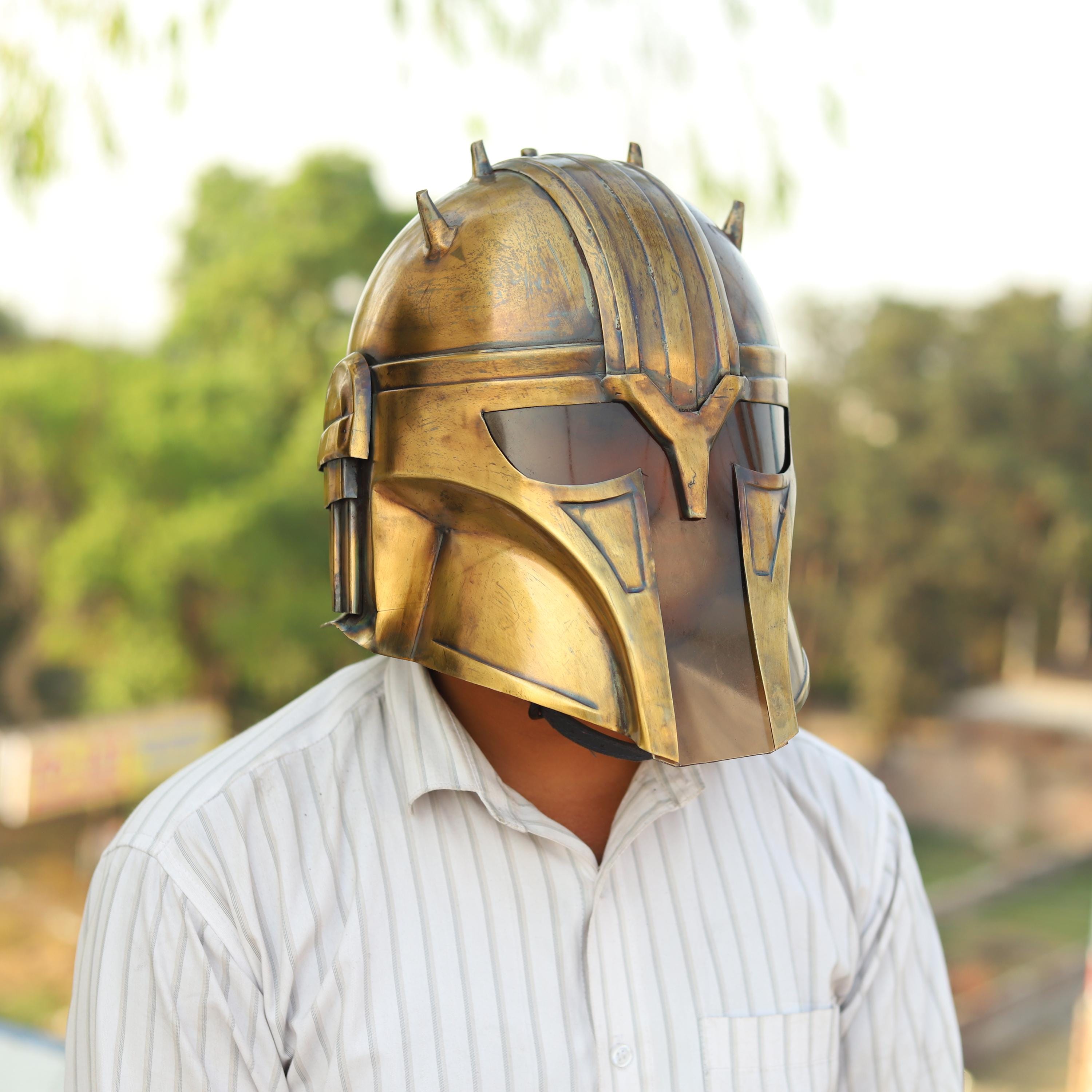 Mandalorian Armorer Helmet |star Wars-inspired Cosplay| Weathered ...