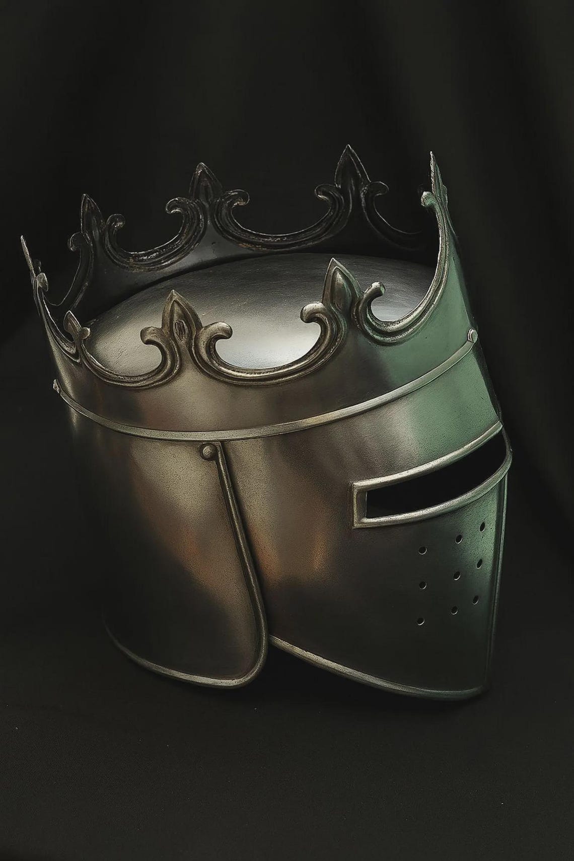 Handcrafted Steel Queen Crown Helmet: Wearable Women's Armor for Larp ...