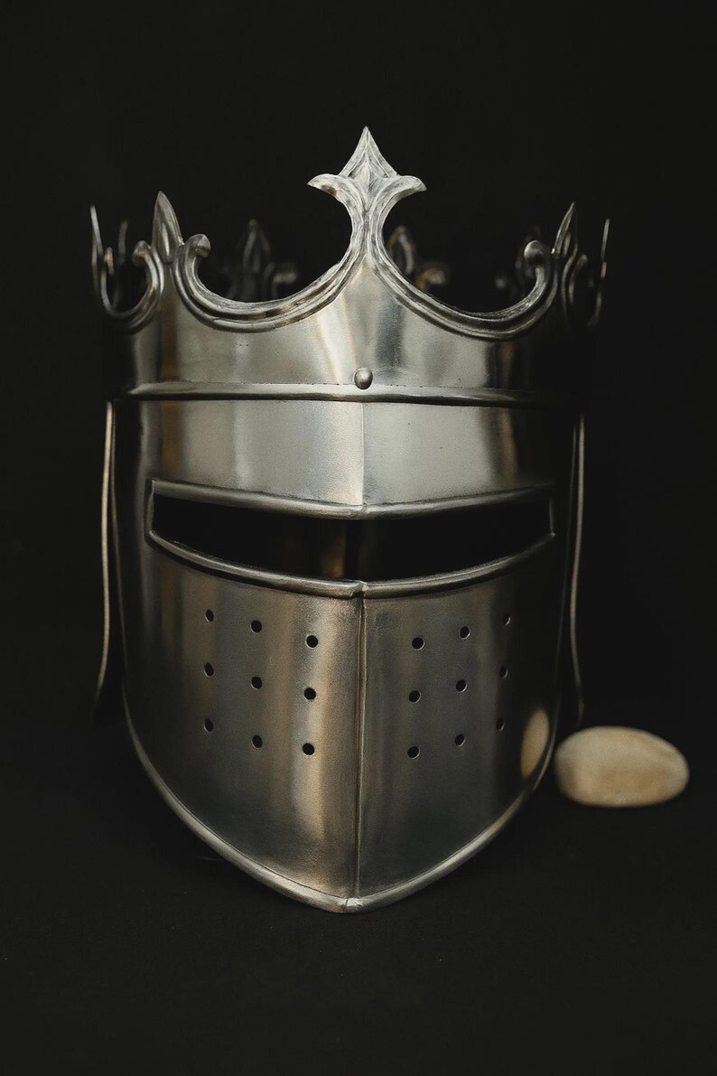 Handcrafted Steel Queen Crown Helmet: Wearable Women's Armor for Larp ...