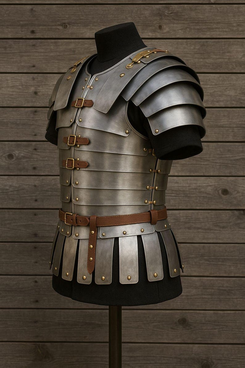 Roman Legionary Armor Jacket | Medieval Warrior Steel Lorica Segmentata ...