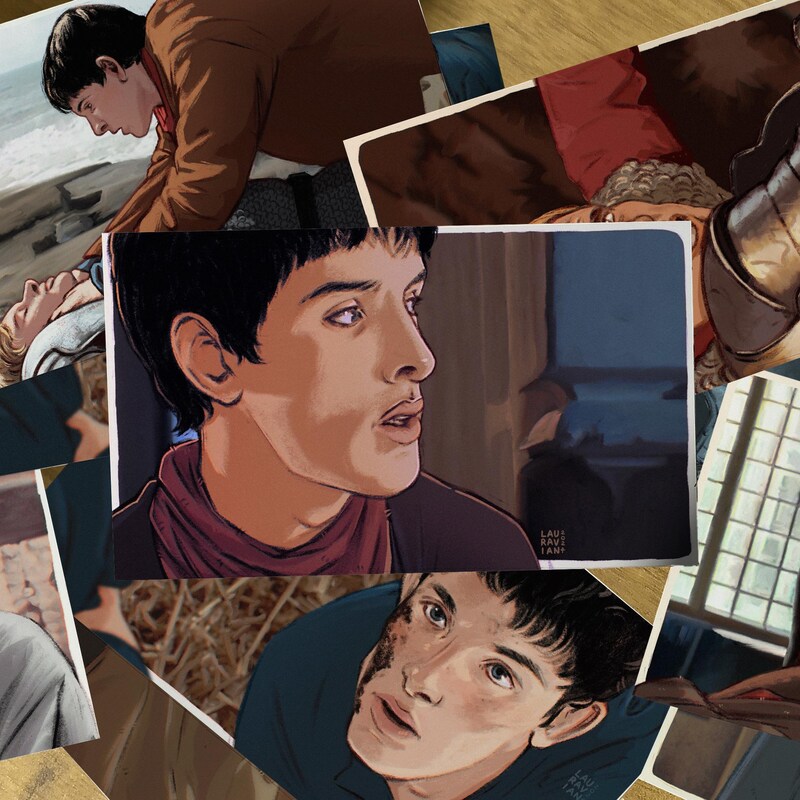 Merlin Bbc - Etsy