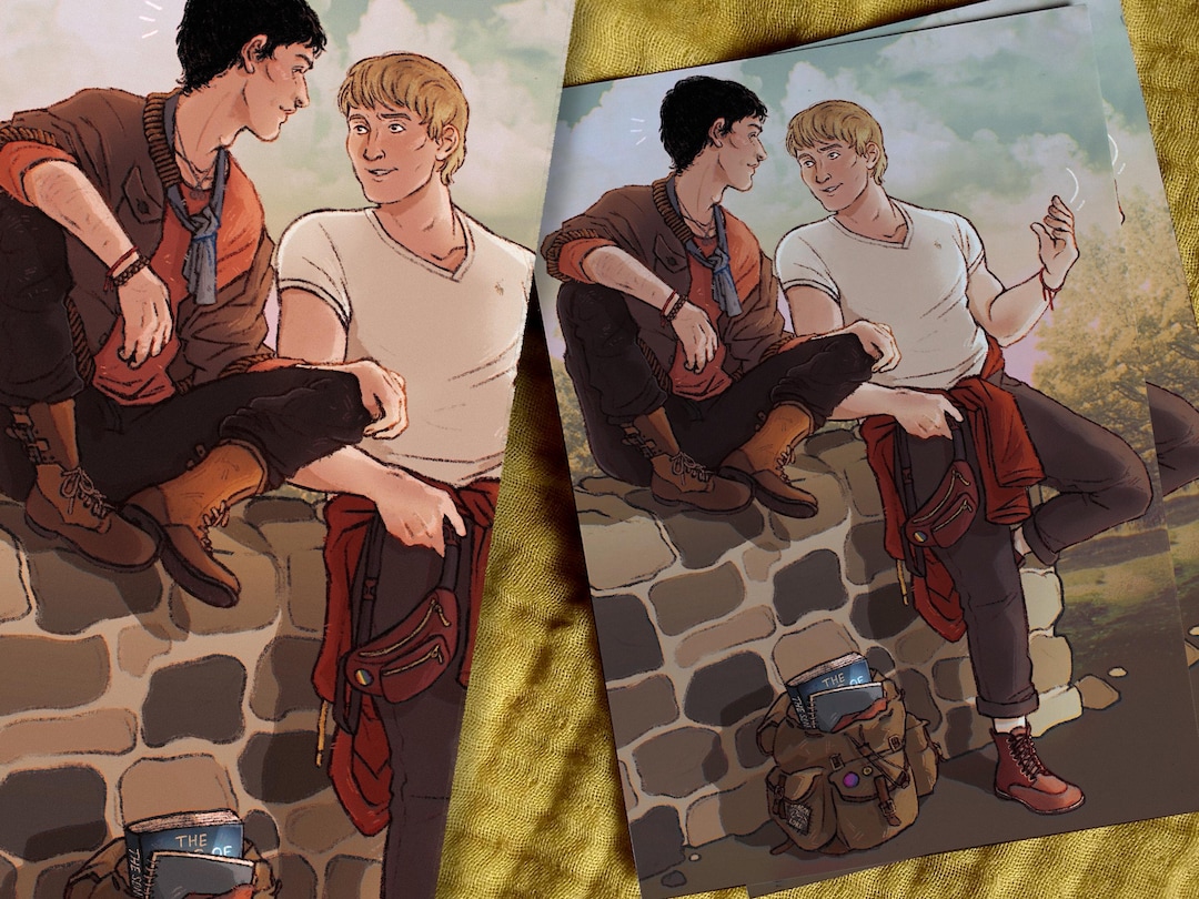 Merlin Art Print Modern Day Merthur - Etsy