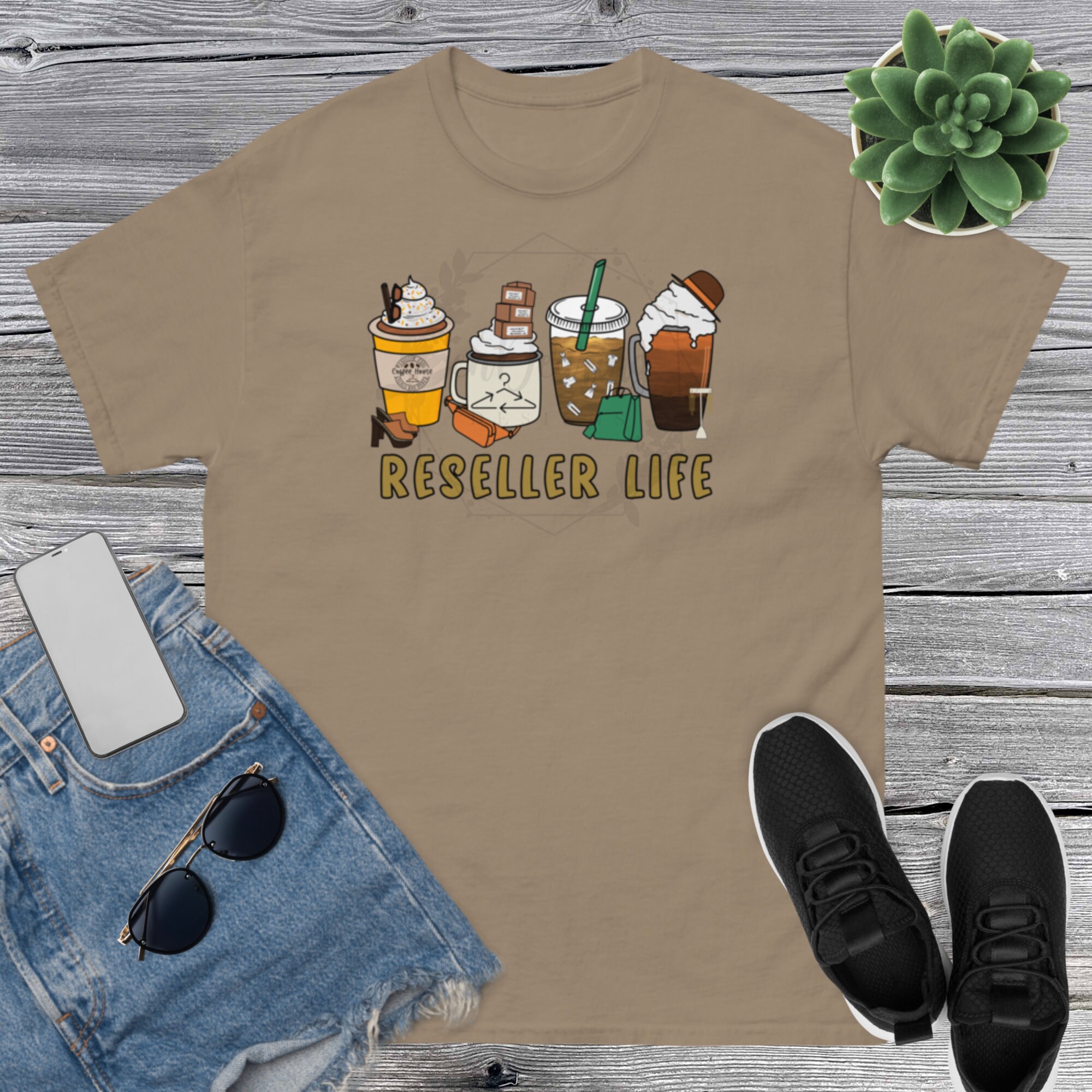 Reseller Life Coffee T-shirt, Reseller Life Tshirt Tee, Thrifty Life ...