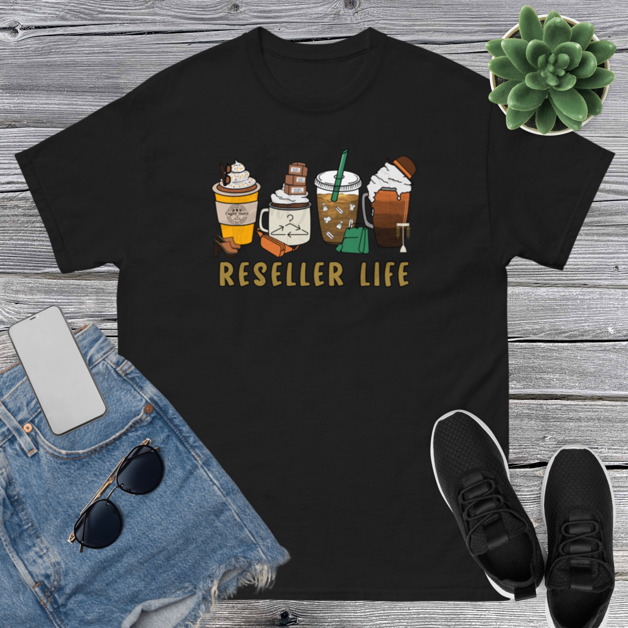 Reseller Life Coffee T-shirt, Reseller Life Tshirt Tee, Thrifty Life ...