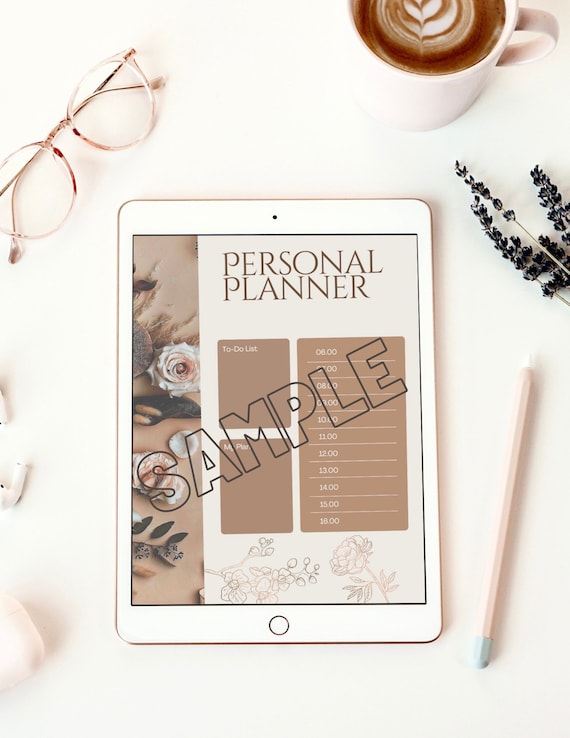 Digital Daily Planner Aesthetic Digital Planner Daily - Etsy