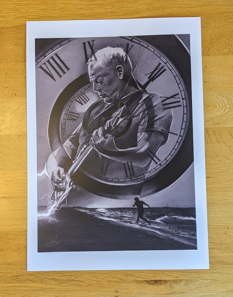 Pink Floyd, Time, Limited Edition Art Print, A3, Pencil Artwork, Music ...