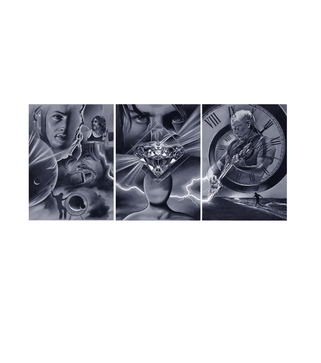 Pink Floyd Limited Edition Art Prints A3 - Echoes/shine on You Crazy ...