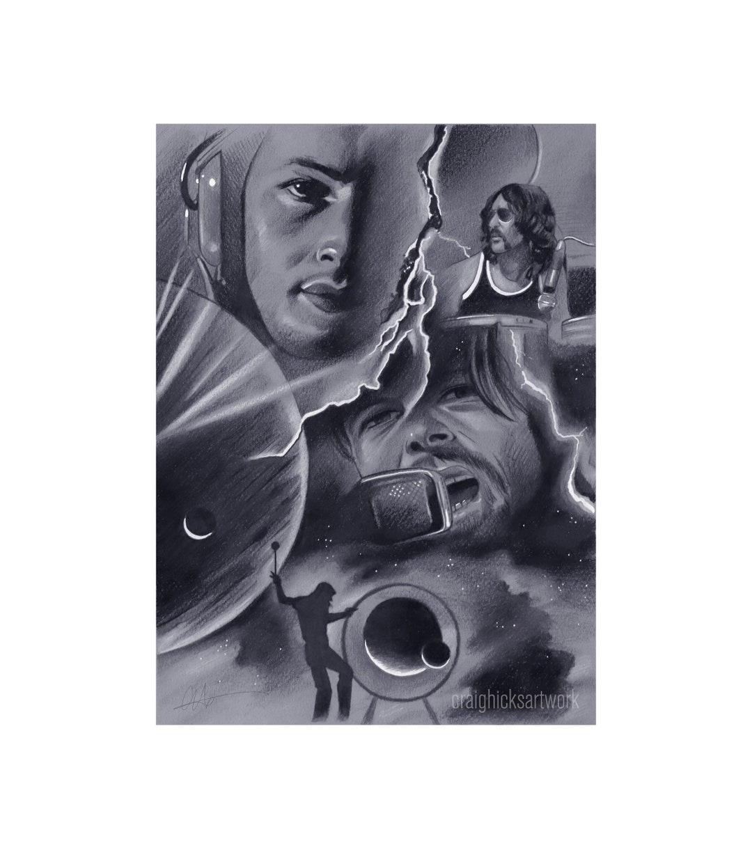 Pink Floyd, Echoes, Limited Edition Art Print, A3, Pencil Artwork ...