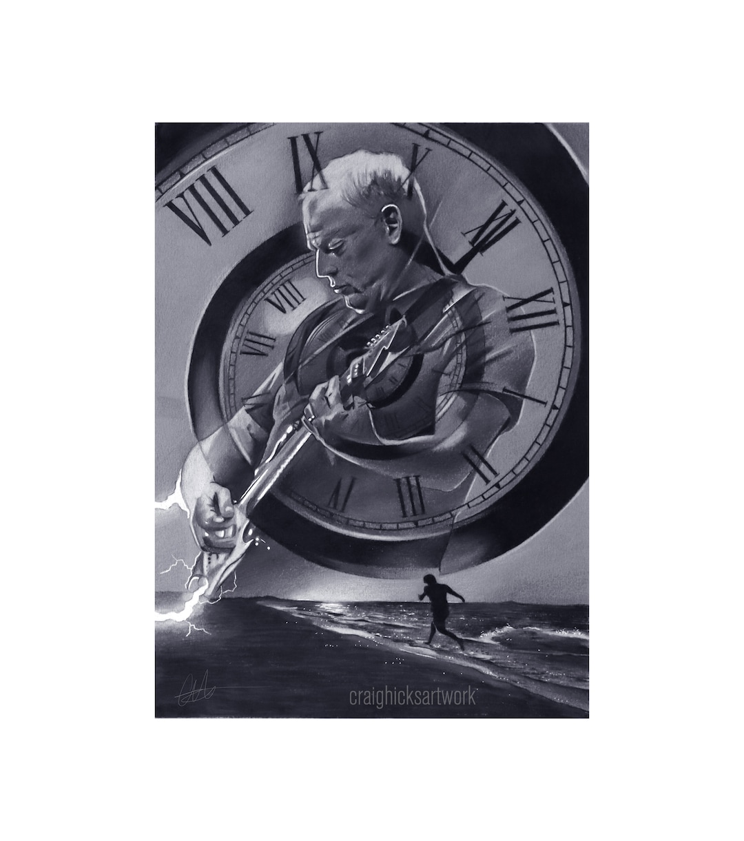 Pink Floyd, Time, Limited Edition Art Print, A3, Pencil Artwork, Music ...
